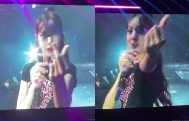 Lisa演唱會「誤比中指」被自己嚇壞 秒讓人想起Jisoo這幕！網笑笨蛋美女無誤XD - Kpopn