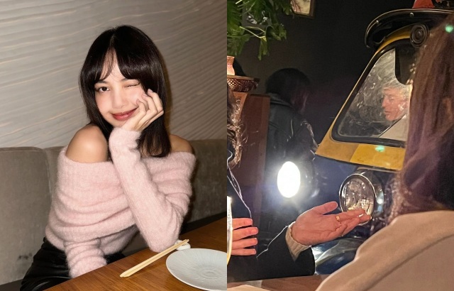 網友再度捕捉Lisa在巴黎甜蜜約會！「與三公子吃泰餐」同車離開被抓包 - Kpopn