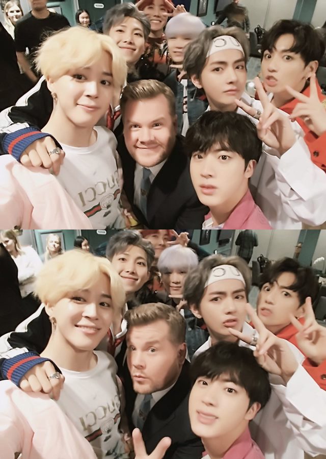 BTS《Late Late Show》錄製現場公開！美國粉絲齊應援 - Kpopn