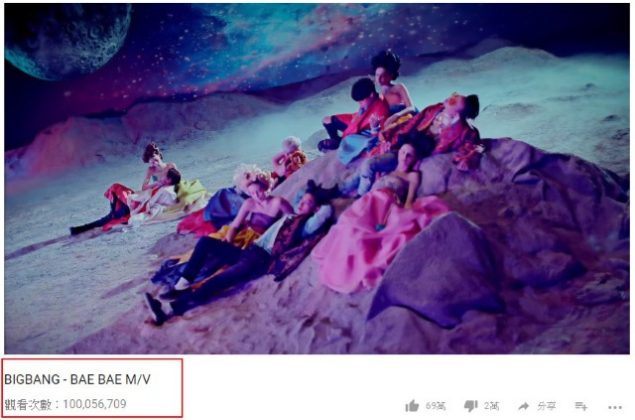 BIGBANG《BAE BAE》MV YouTube 瀏覽量破億！ - Kpopn
