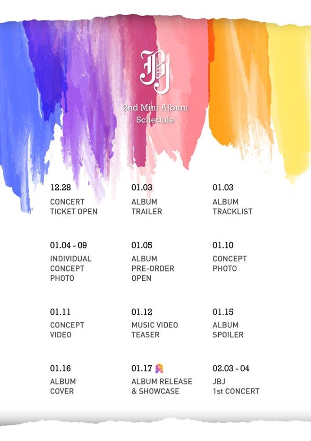 JBJ 明年1月17日攜迷你二輯回歸！行程表公開 - Kpopn