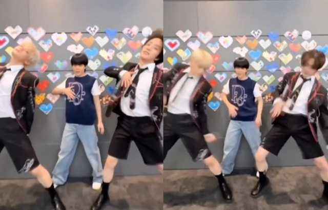 Jimin跟TXT一起跳舞意外變小隻男！影片曝光粉絲被電暈 狂誇站C位好帥 - Kpopn