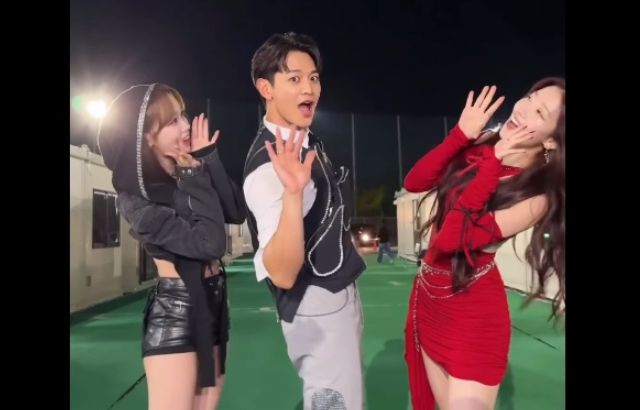 珉豪跟LE SSERAFIM跳Perfect Night挑戰 結尾Key泰民表情太經典 - Kpopn