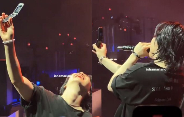 Suga因為粉絲拿出「這支手機」笑翻！為了被翻牌粉絲們花樣百出XD - Kpopn