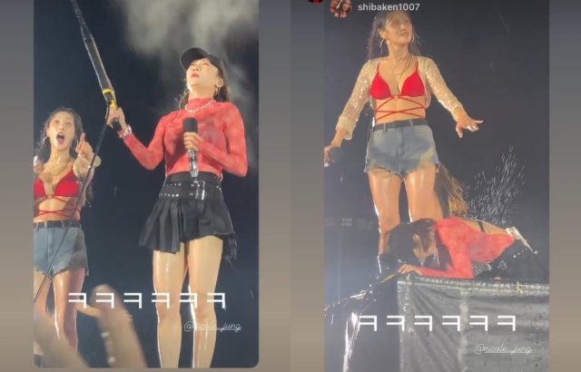 KARA性感合體登上潑水音樂節！妮可竟直接台上「激吻忙內齡智」 - Kpopn