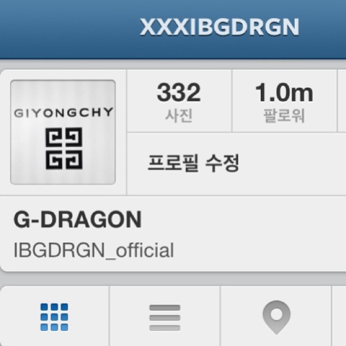 GD 的 IG 達百萬人關注 - Kpopn