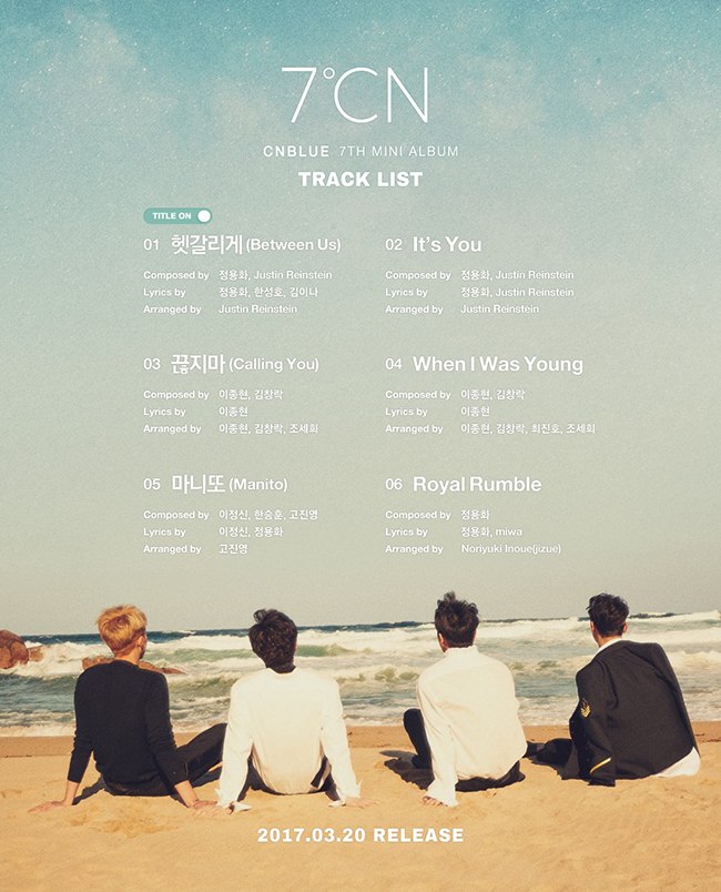 CNBLUE《7°CN》曲目表、專輯資訊 - Kpopn